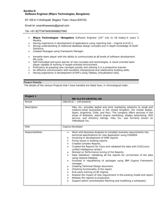 Savitha_Resume | DOC