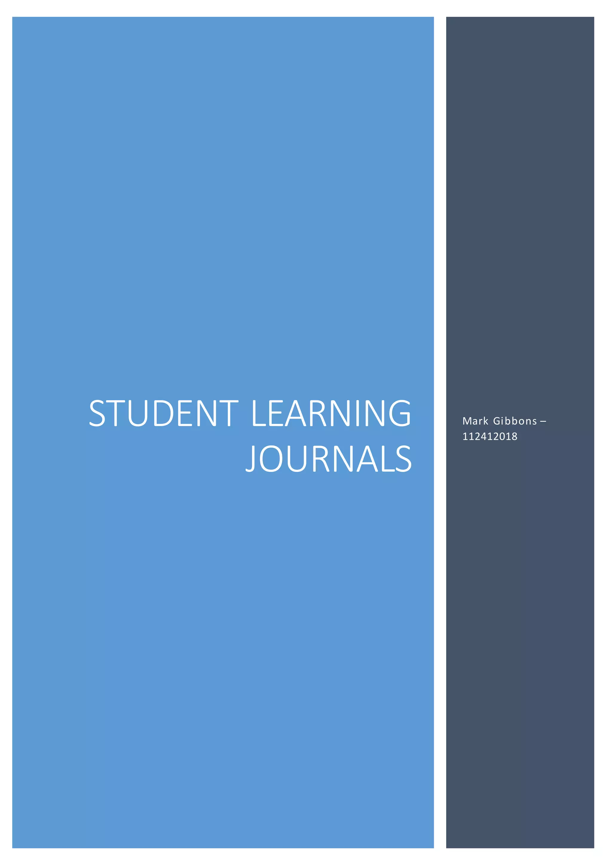 Learning Journals | PDF