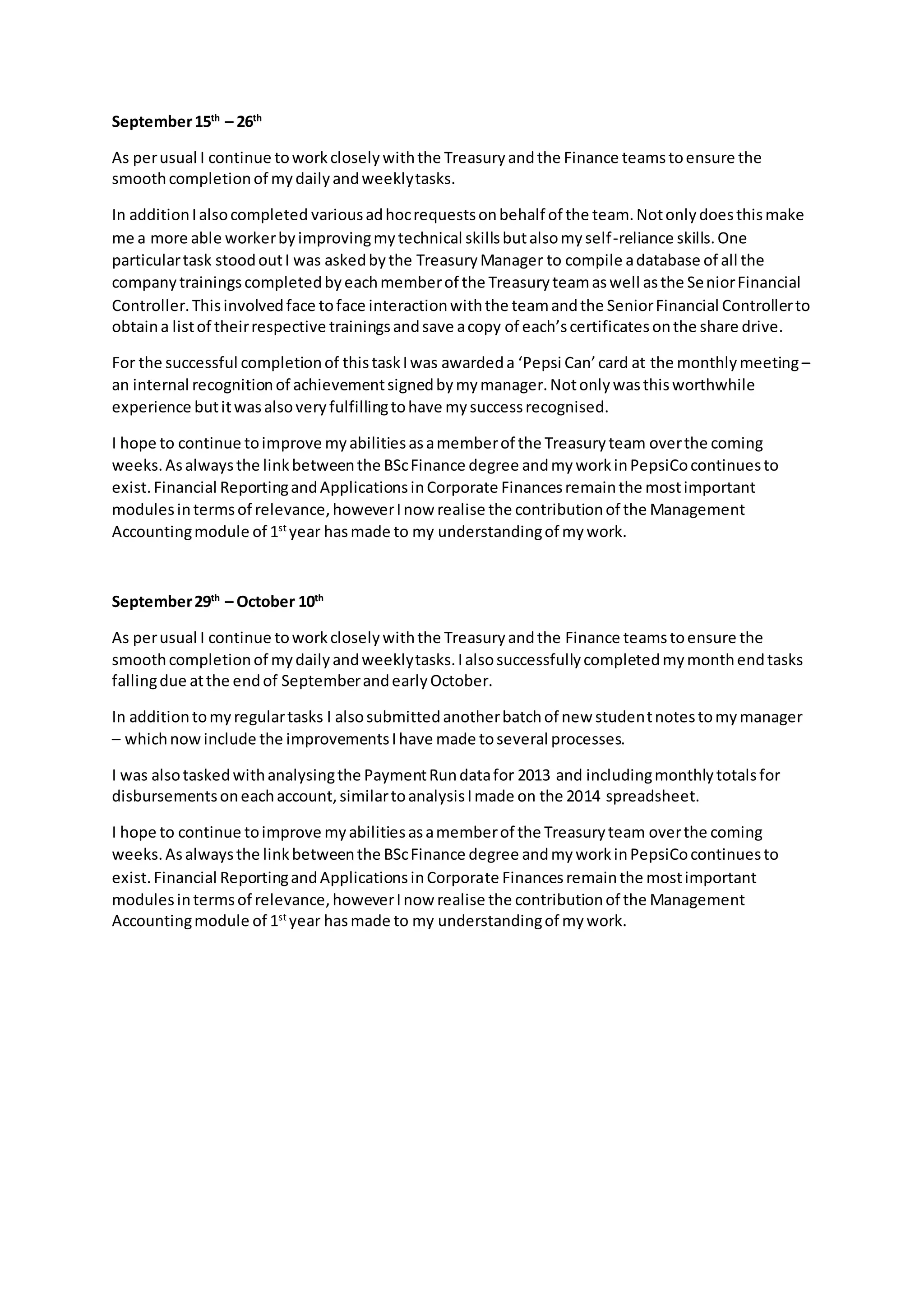 Learning Journals | DOCX