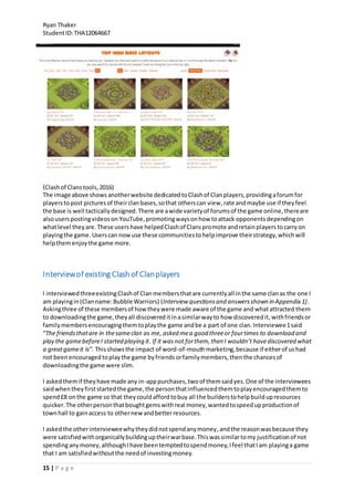 Clash of Clans - Completed Individual Study | DOCX