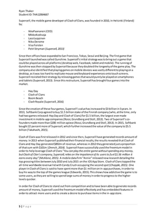 Clash of Clans - Completed Individual Study | DOCX