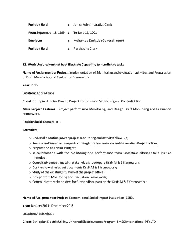 Application Letter And CV Application Letter And CV