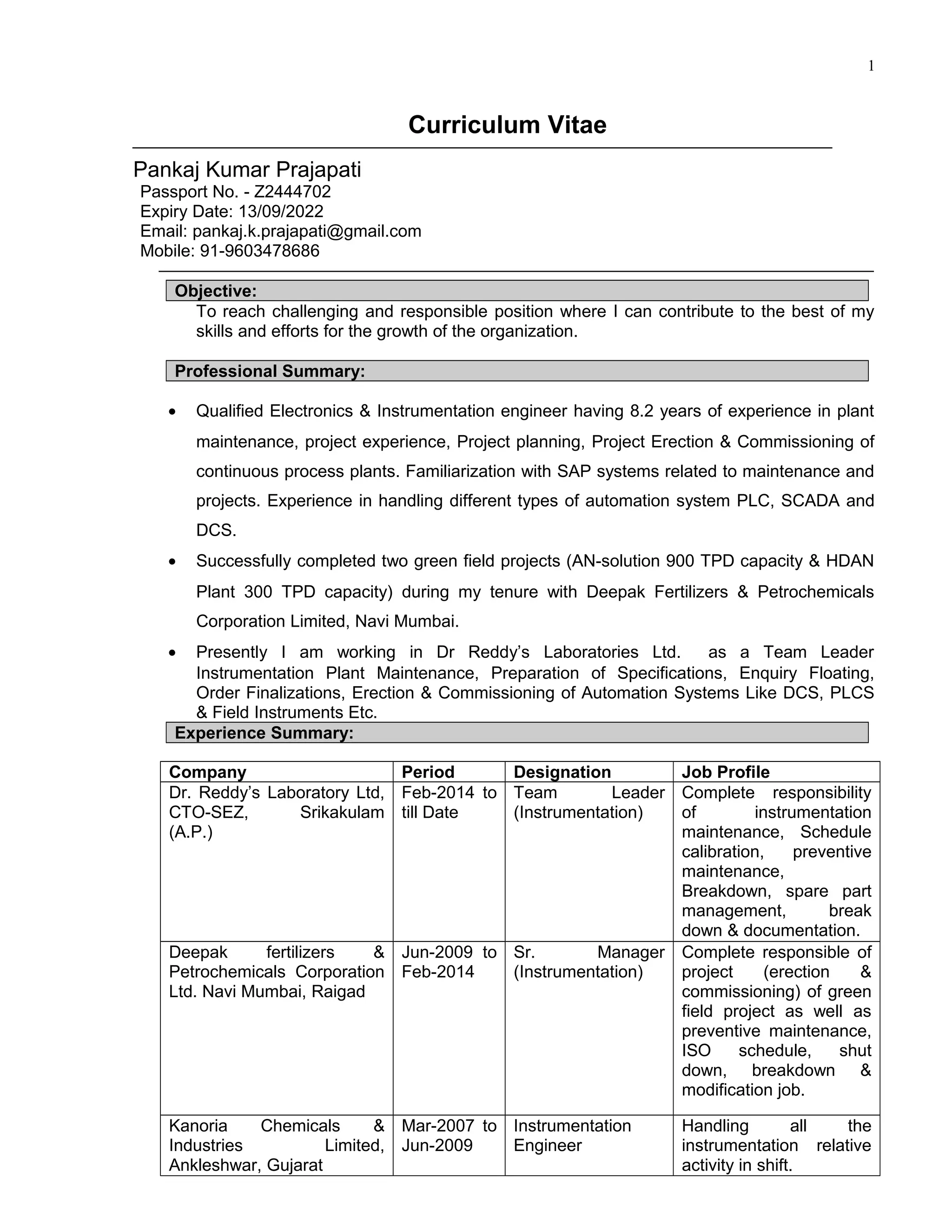 Pankaj-prajapati | DOC | Civil Engineering Industry | Industries
