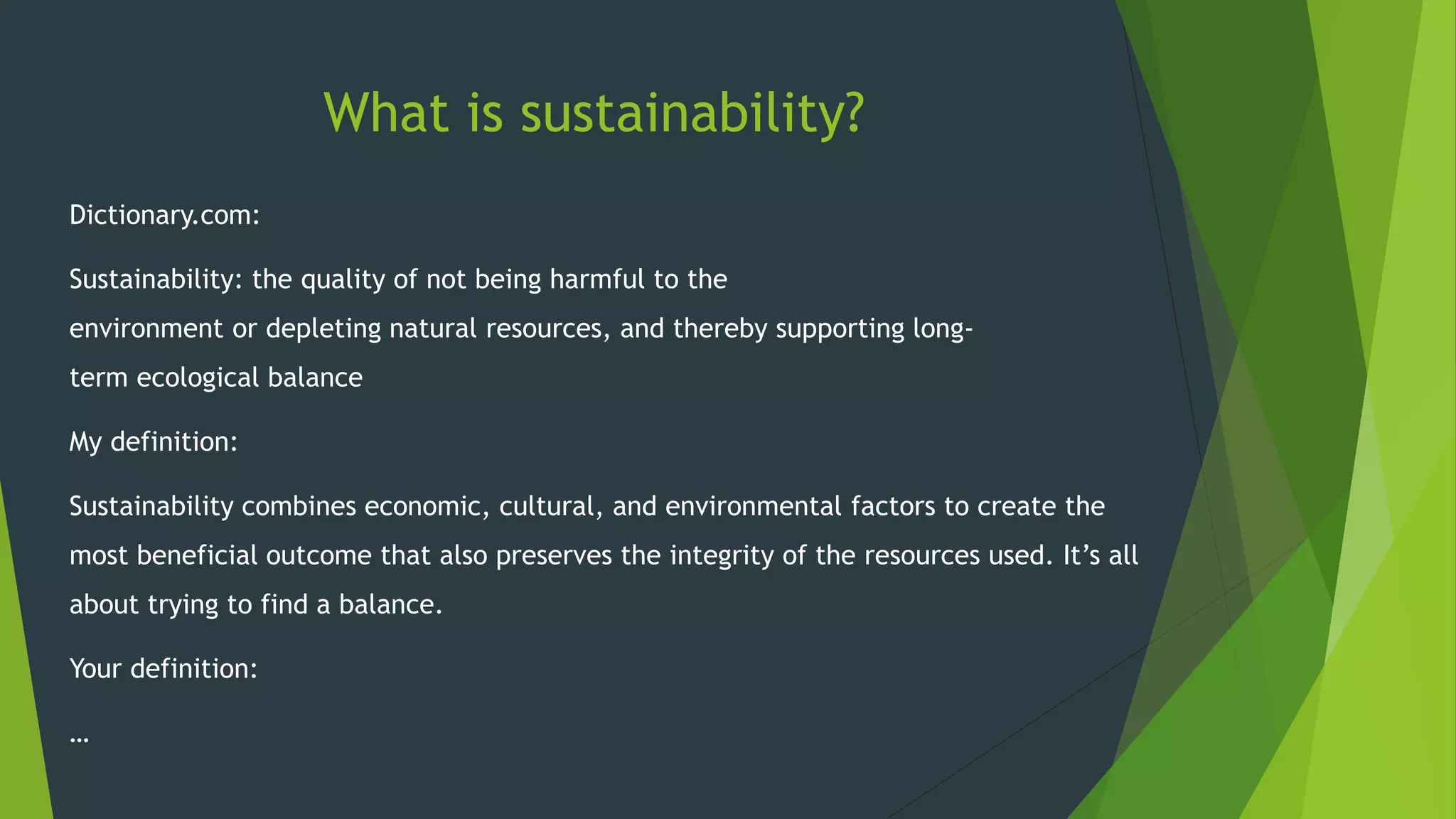 Sustainable Programming | PPTX | Environment | Science