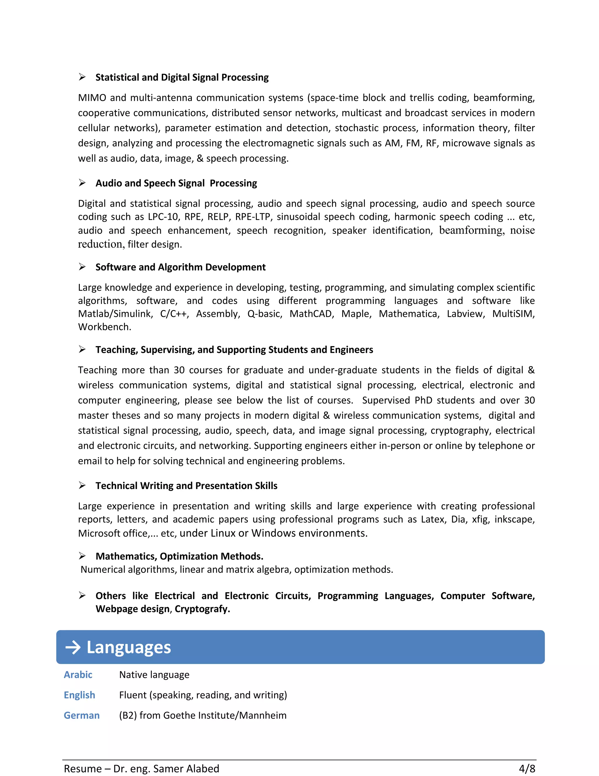CV_Dr. Samer Alabed_academic_2015 | PDF