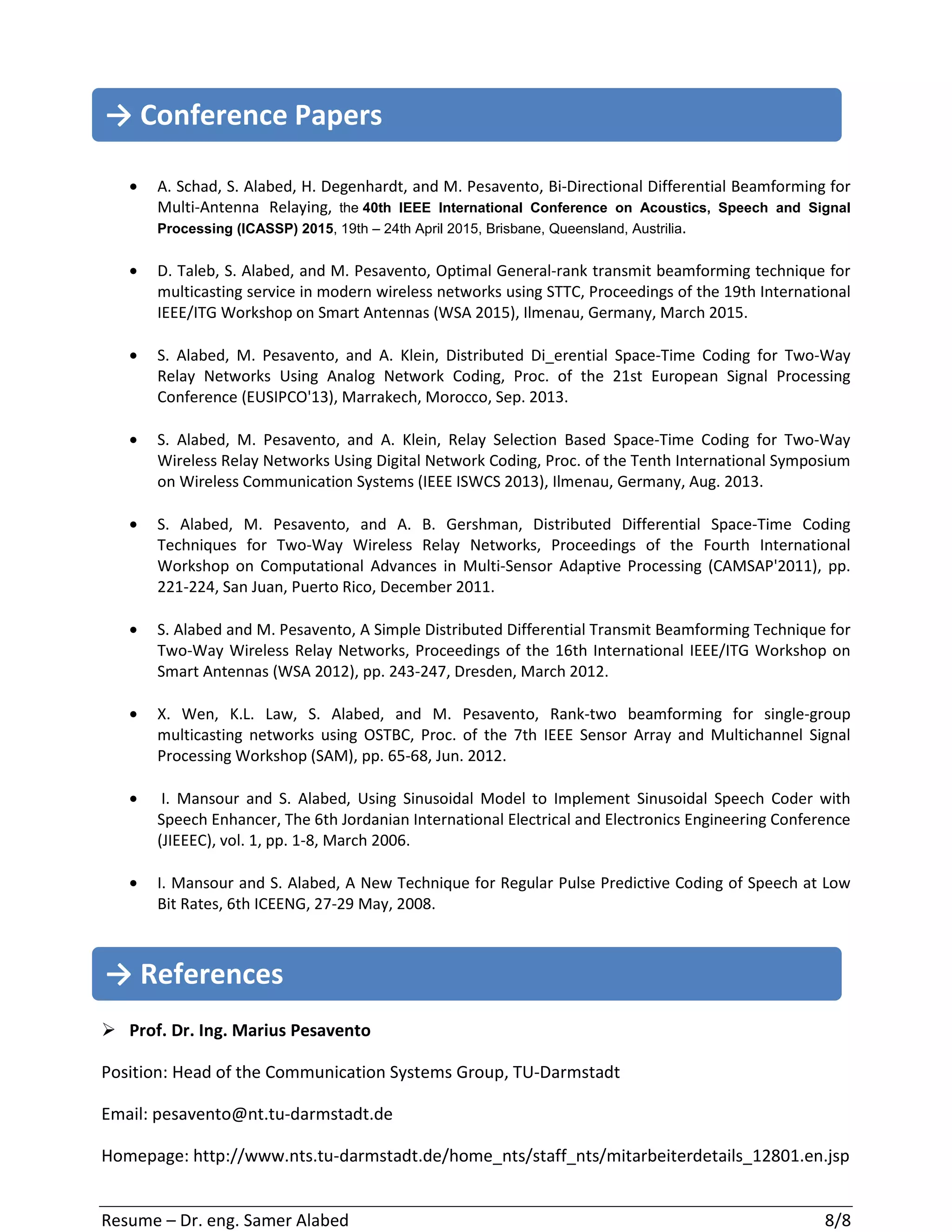 CV_Dr. Samer Alabed_academic_2015 | PDF