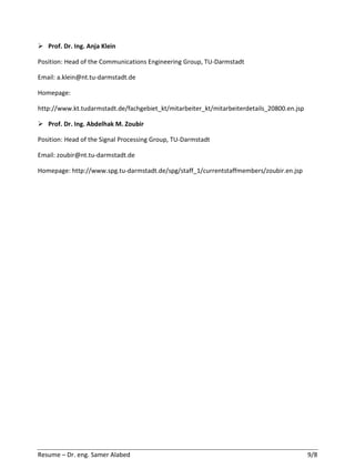 CV_Dr. Samer Alabed_academic_2015 | PDF