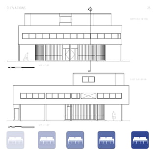 Villa Savoye East Elevation