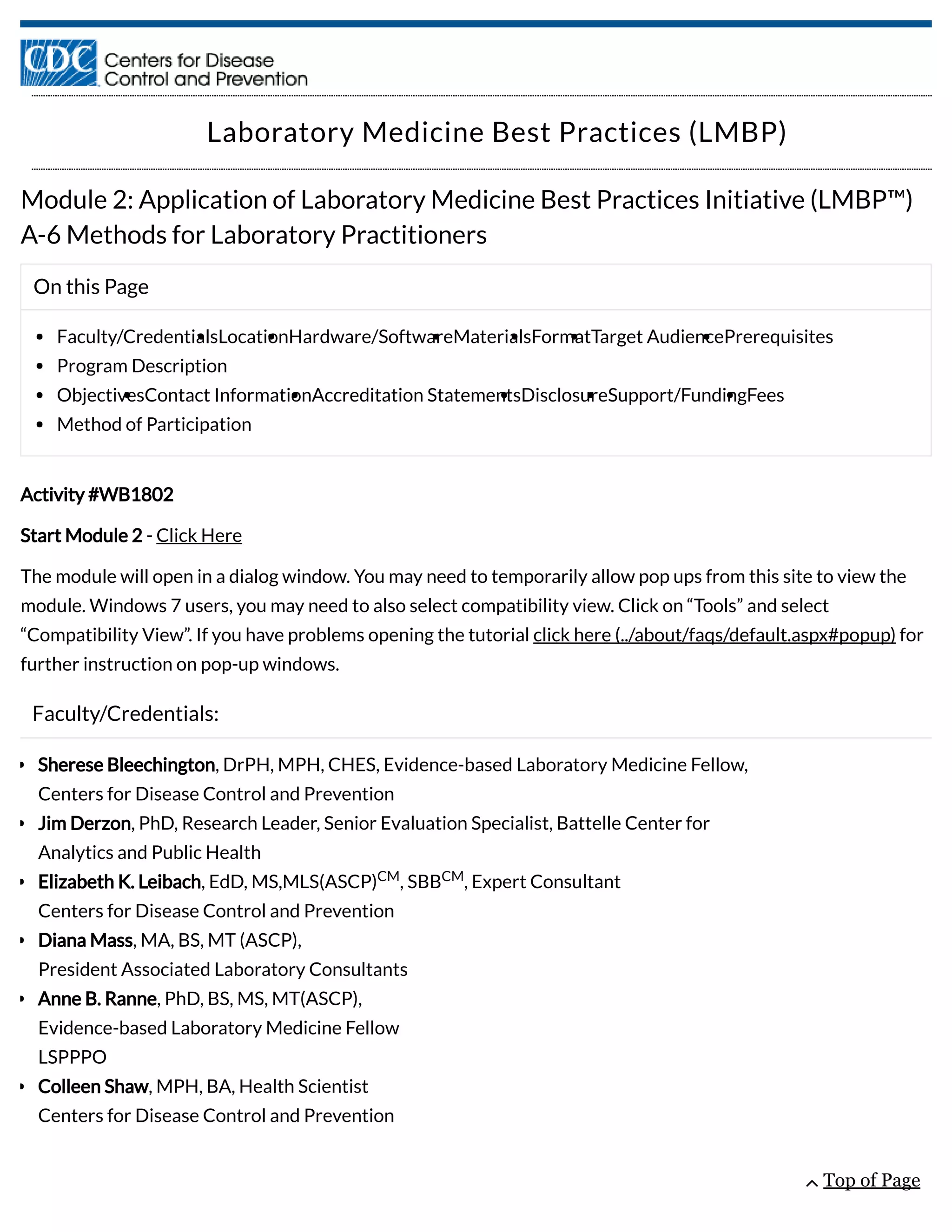 Laboratory Medicine Best Practices (LMBP) | PDF