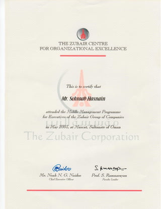 ZA MM Certificate | PDF