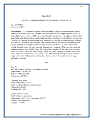 Fastenal Final ad plan | DOCX