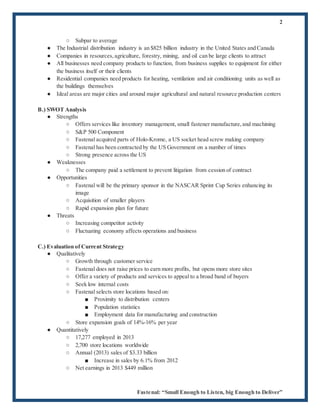 Fastenal Final ad plan | DOCX