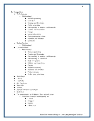 Fastenal Final ad plan | DOCX