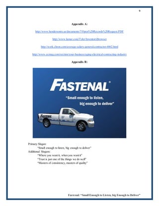 Fastenal Final ad plan | DOCX