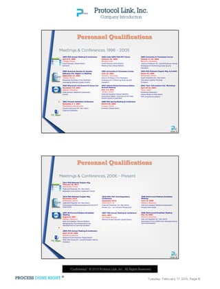 Protocol Link Company Introduction Feb 2015 | PDF