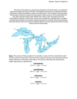 Great Lakes Project | PDF