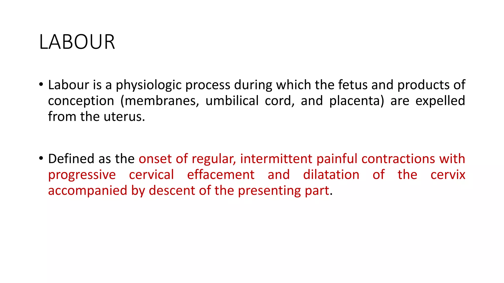 Normal Labour and Partography | PPTX