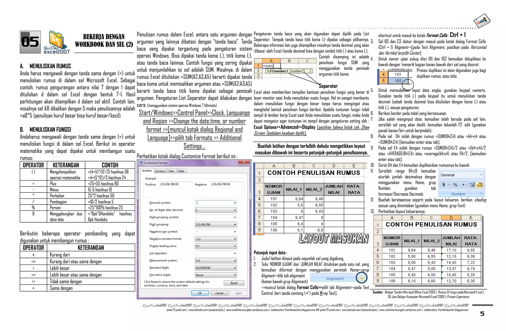 Bekerja Dengan Workbook dan Worksheet di Excel (2) | PPT