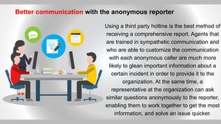 5 benefits of a whistleblower hotline | PPT