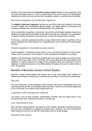 How to Implement a Biometric Access Control System? | PDF