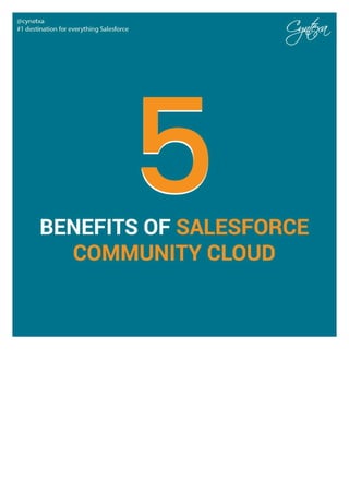 5 Benefits of Salesforce Community Cloud | PDF