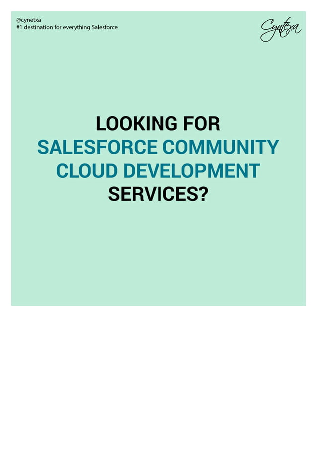 5 Benefits of Salesforce Community Cloud | PDF