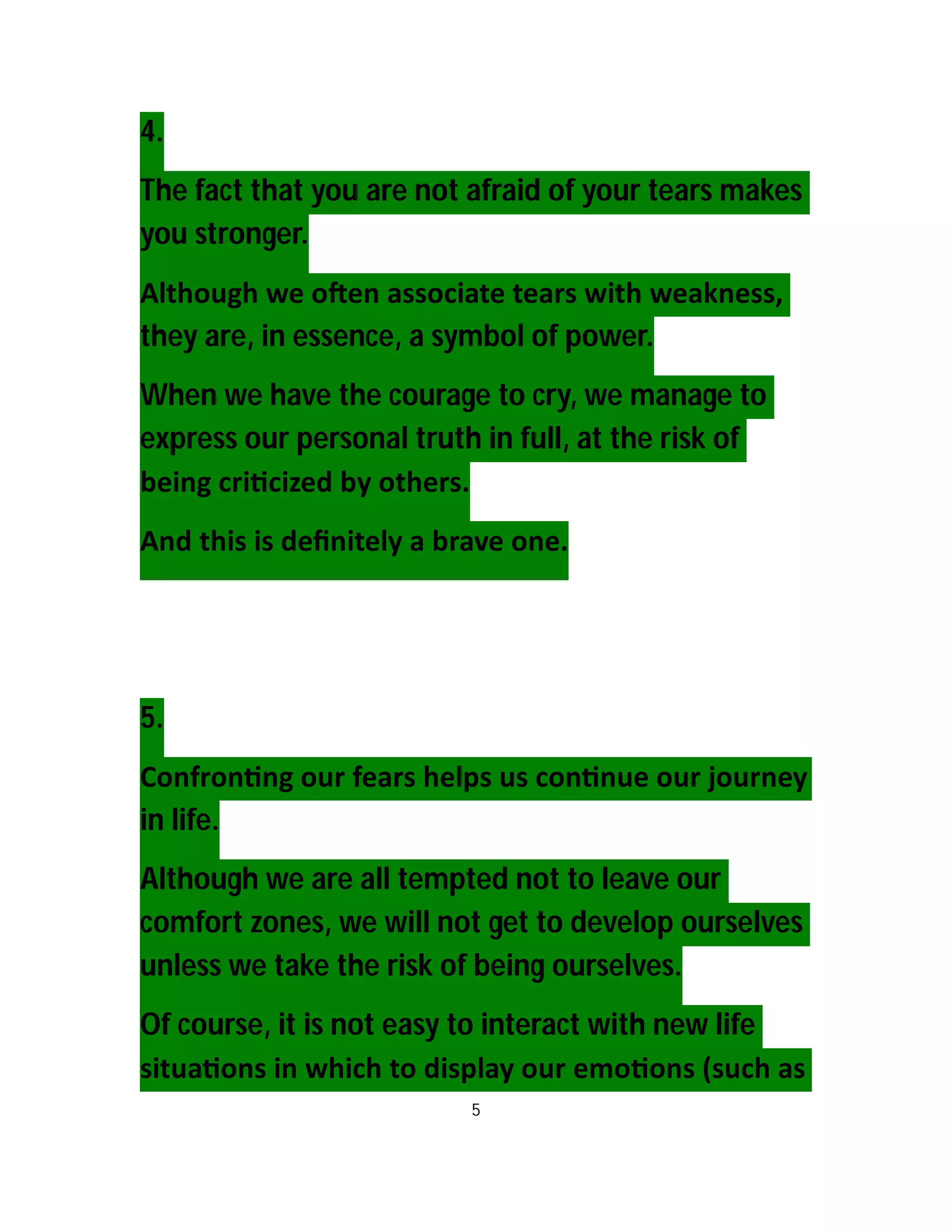 5 Benefits of Crying | PDF