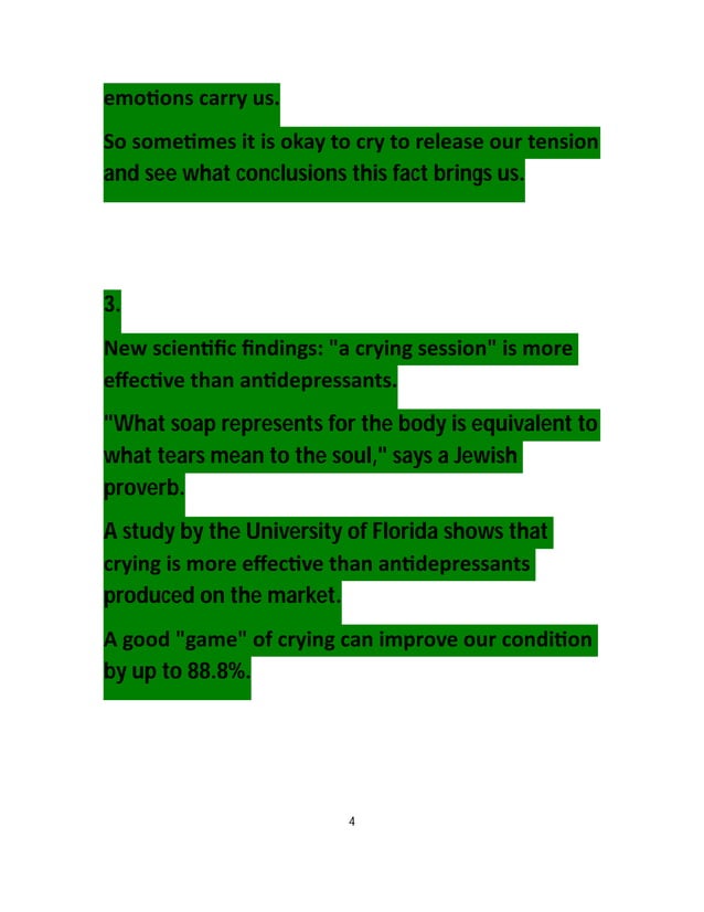 5 Benefits of Crying | PDF