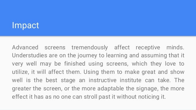 5 benefits of digital signage in education | PPT