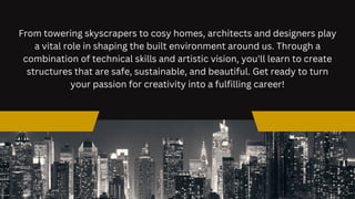 5 benefits of earning a degree in architecture and design | PDF