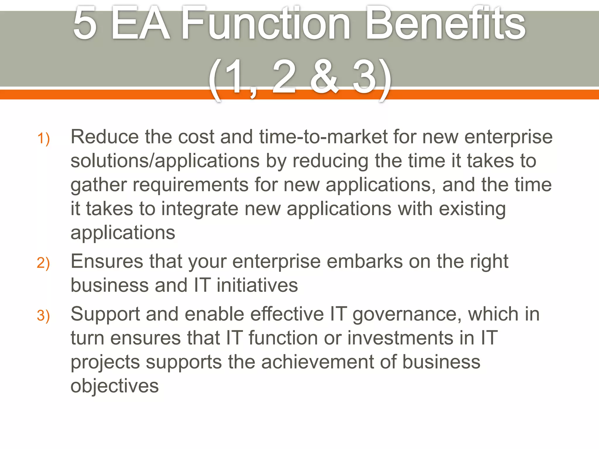 5 Benefits of Having an Enterprise Architecture Function in your ...