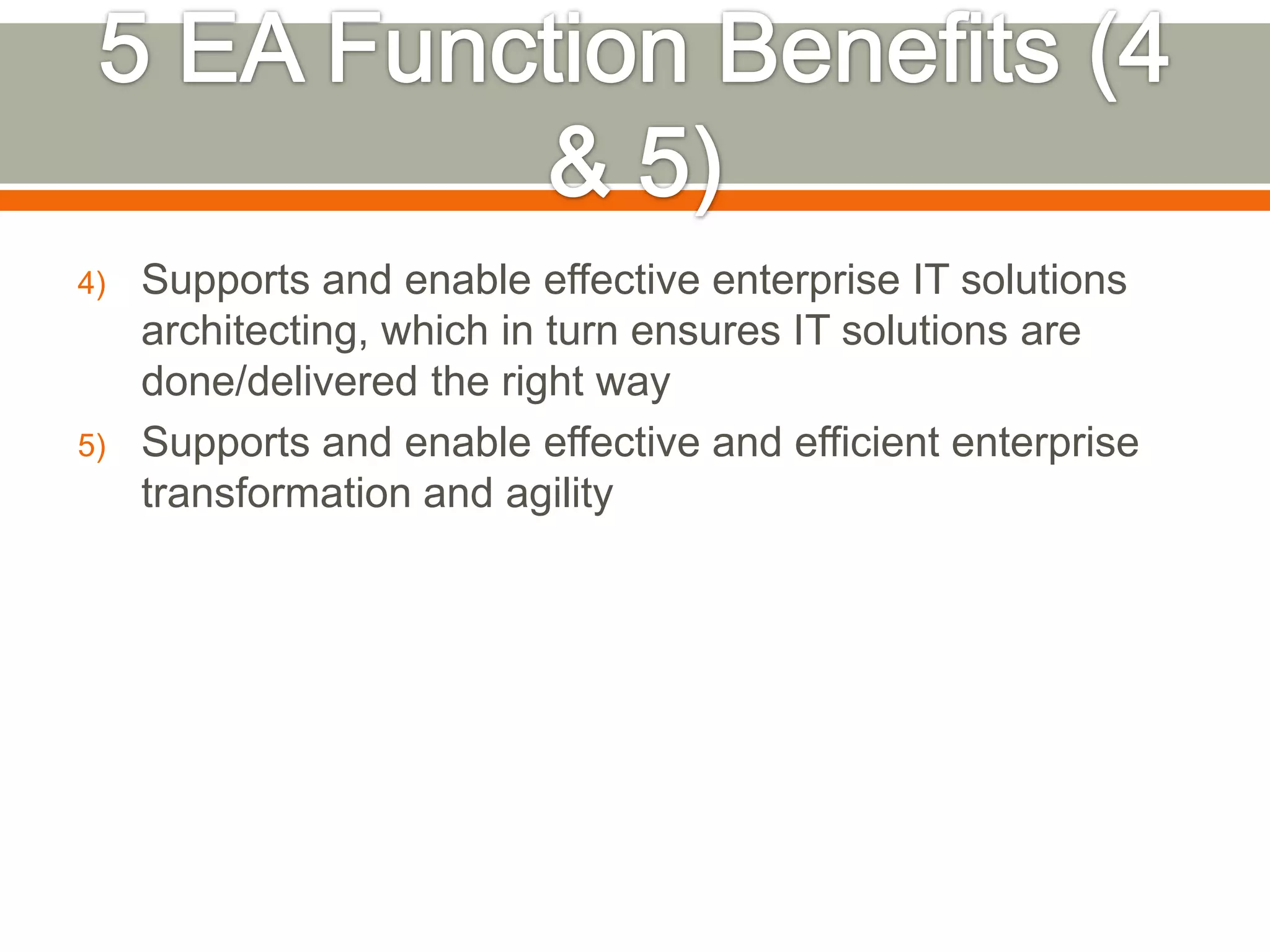 5 Benefits of Having an Enterprise Architecture Function in your ...