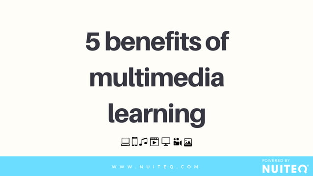 5 benefits of multimedia learning | PPT