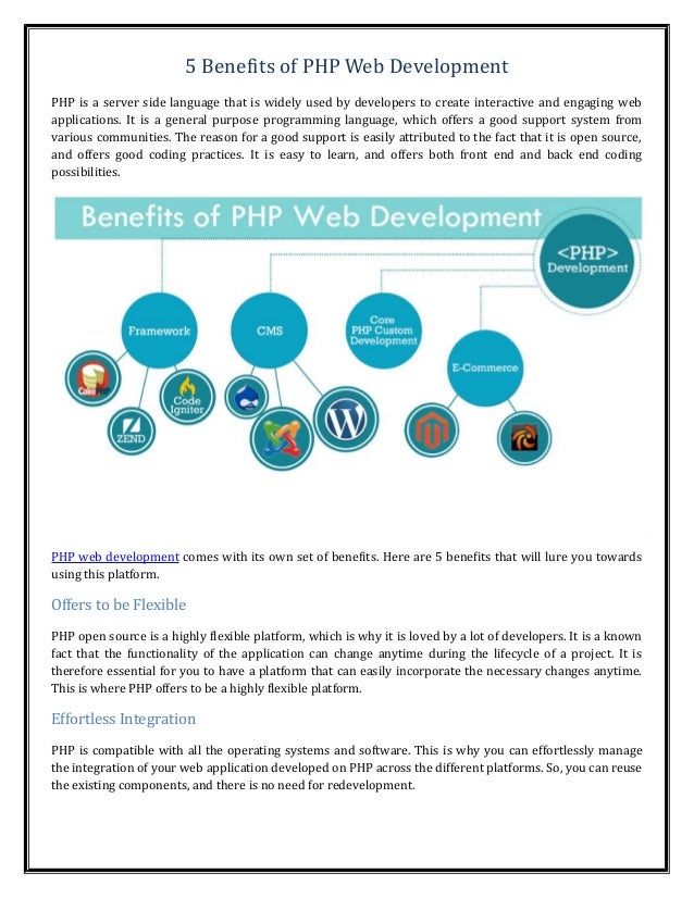 5 benefits of php web development