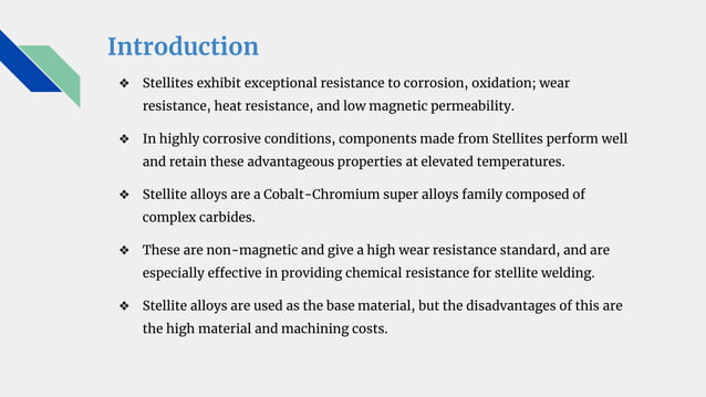 Stellite Welding Provider - Gemson | PPT