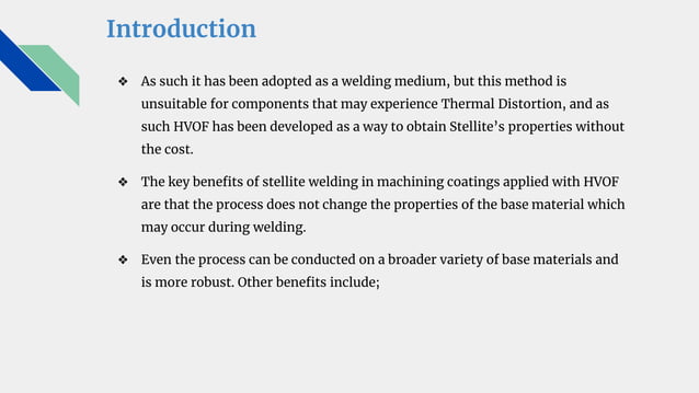 Stellite Welding Provider - Gemson | PPT