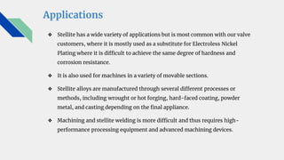 Stellite Welding Provider - Gemson | PPTX