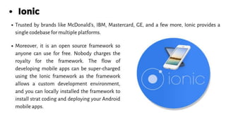5 Best Android Development Frameworks | PPT