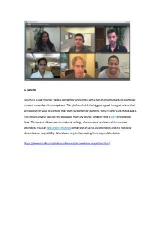 5 best cisco webex competitors