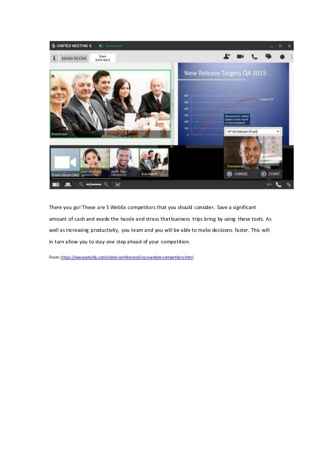 5 best cisco webex competitors