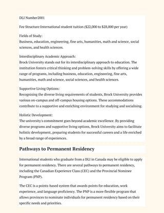 Five Best DLI Institutes in Canada for Study Visa in 2024 | DOCX