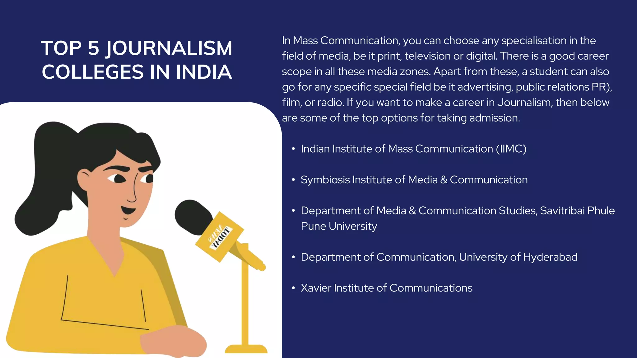 5 Best Journalism Colleges in India | PPTX
