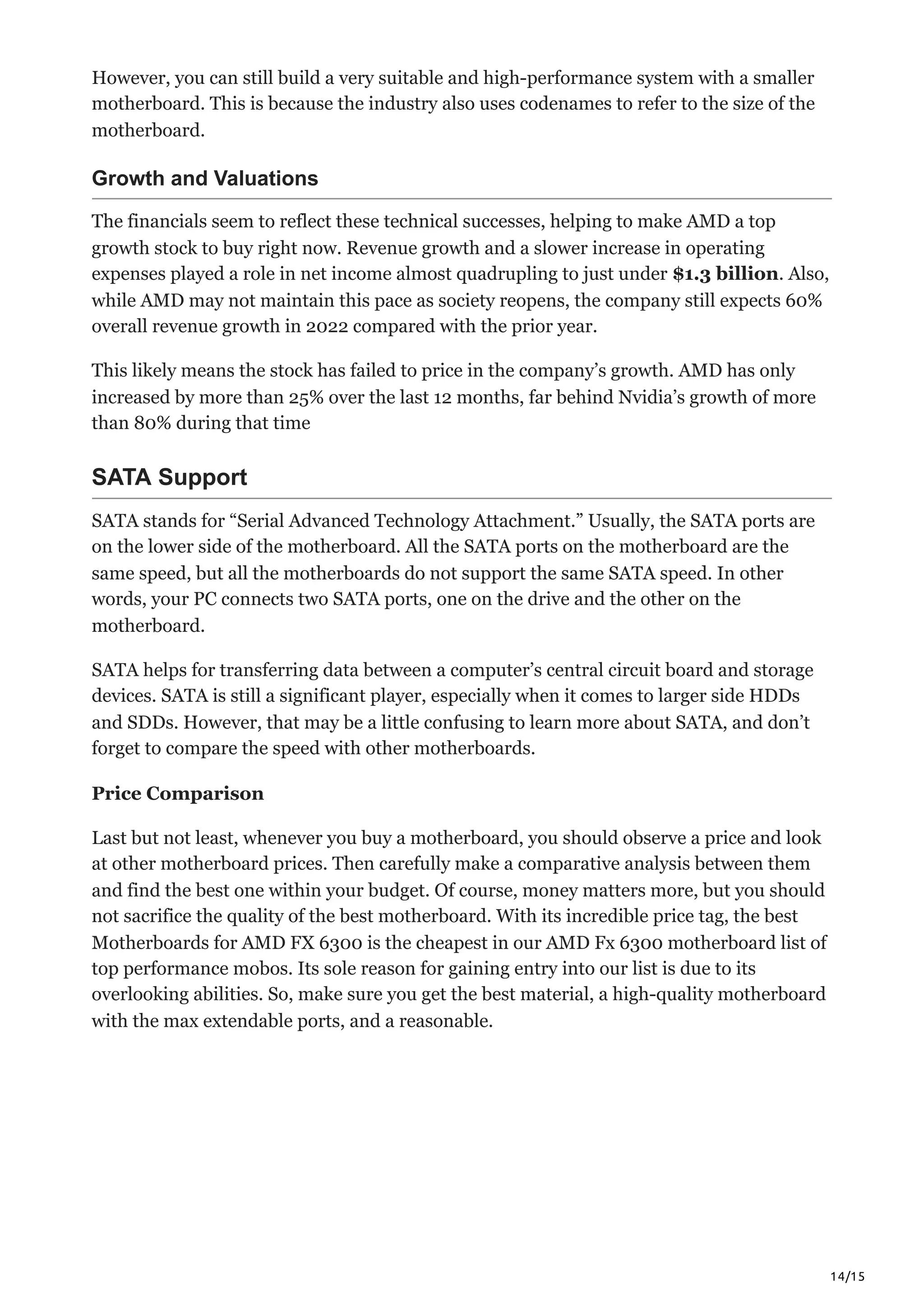5 Best Motherboards for AMD FX 6300 with Integrated Graphics | PDF