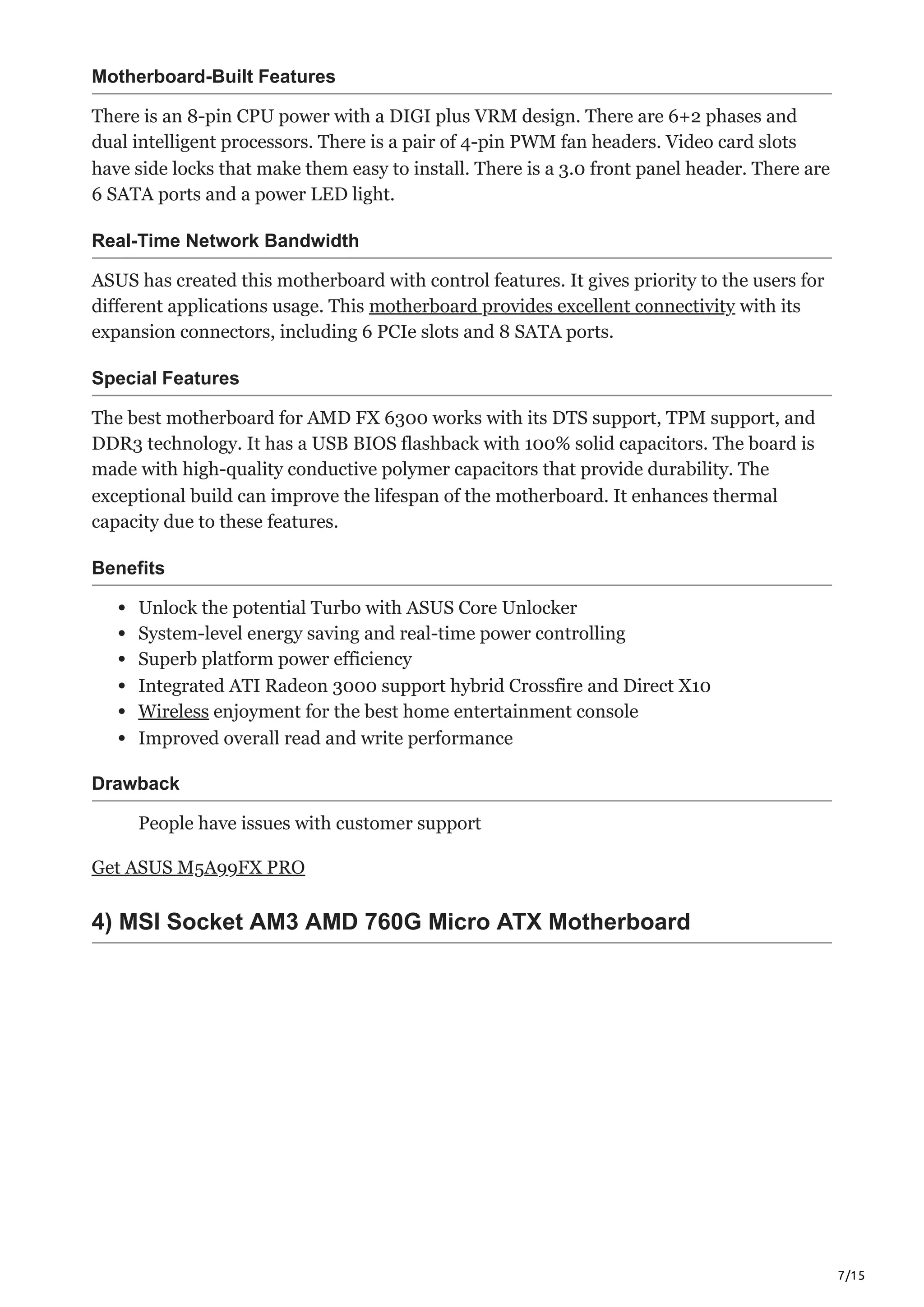 5 Best Motherboards for AMD FX 6300 with Integrated Graphics | PDF