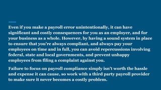 5 Best Practices For Payroll Compliance.pdf | Personal Taxes | Personal ...