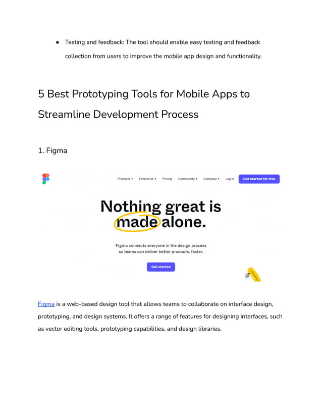 5 Best Prototyping Tools for Mobile Apps in 2023 | PDF