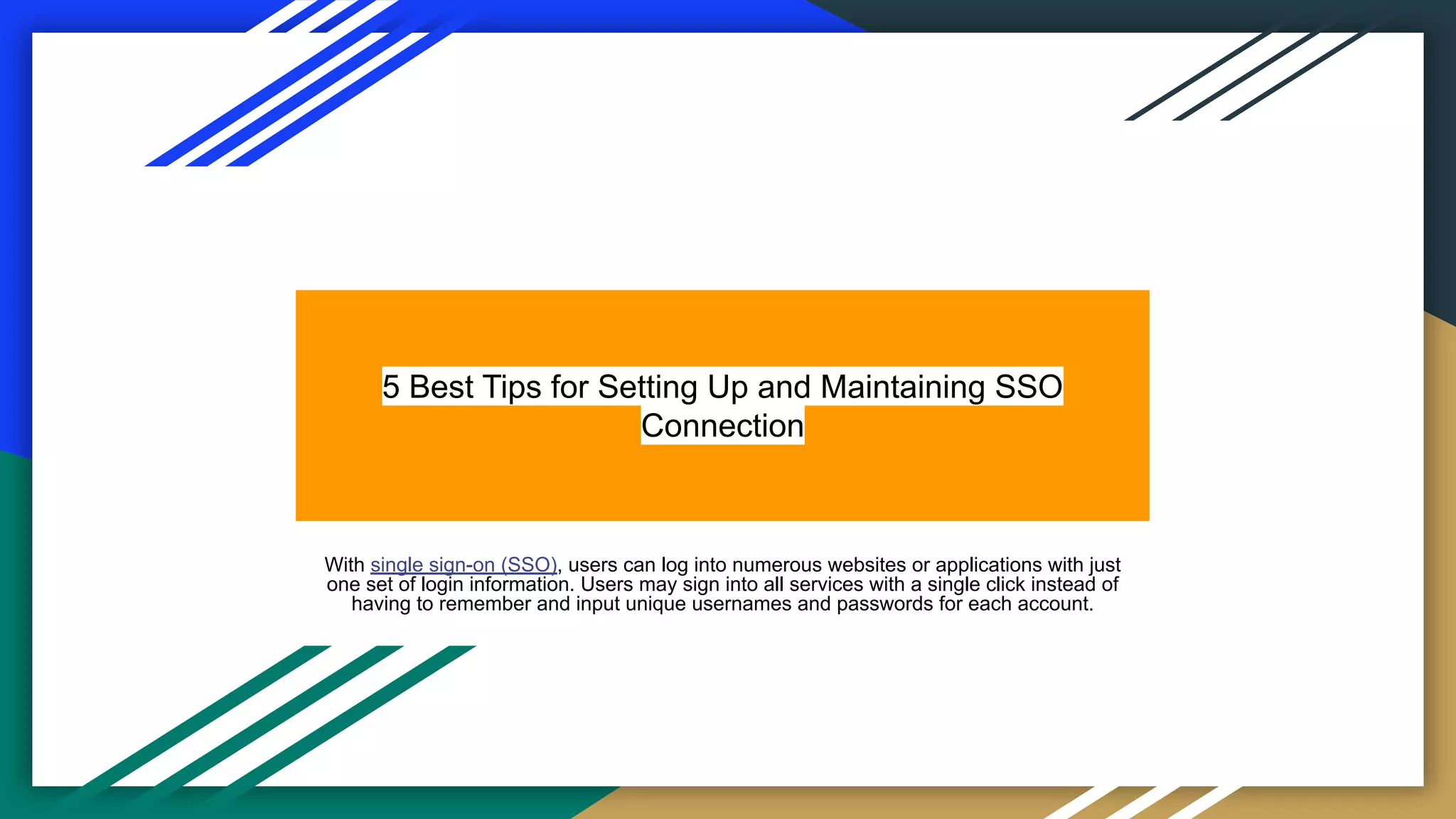 5 Best Tips for Setting Up and Maintaining SSO Connection.pdf