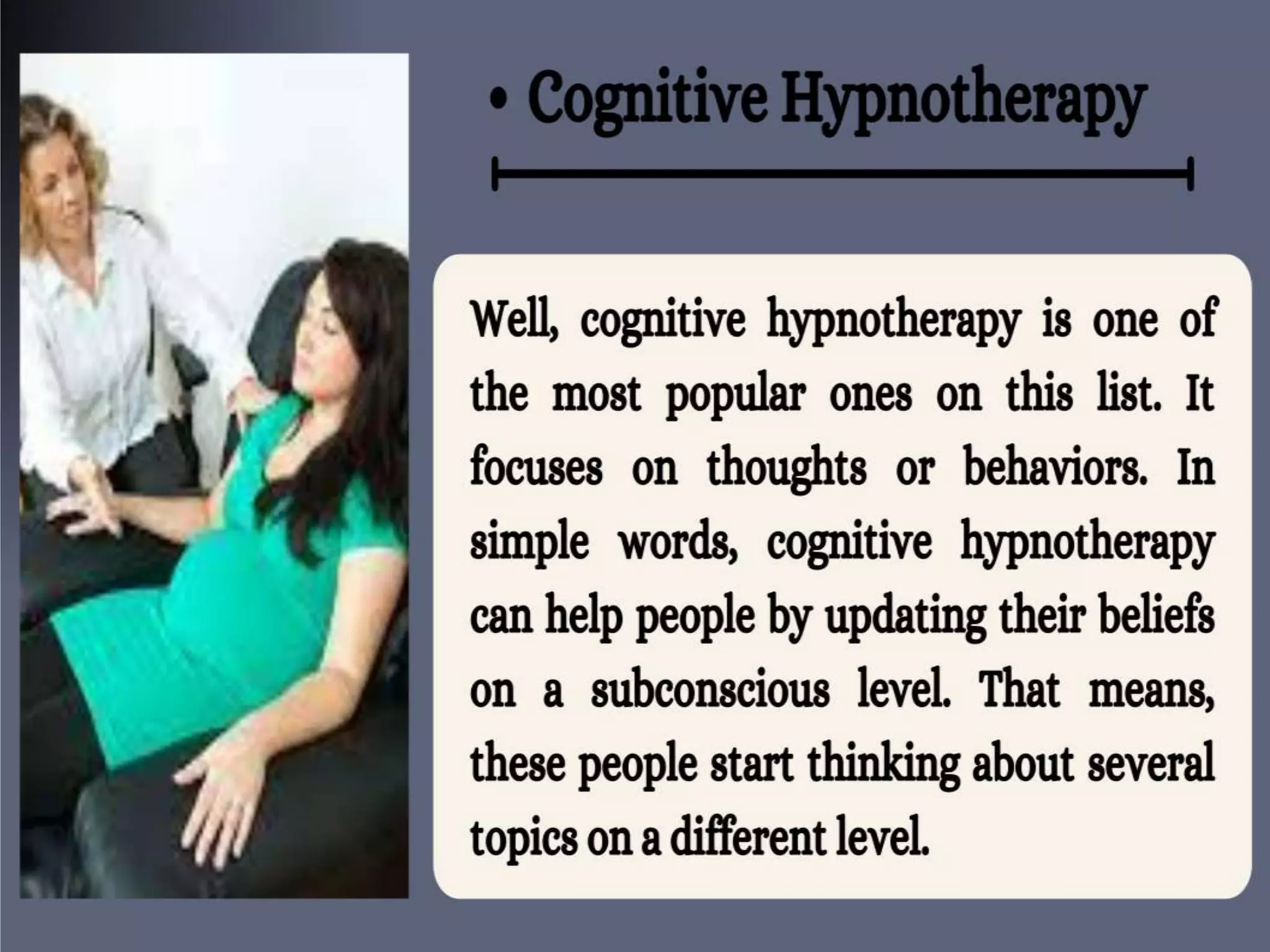 5 best types of hypnotherapy | PPTX