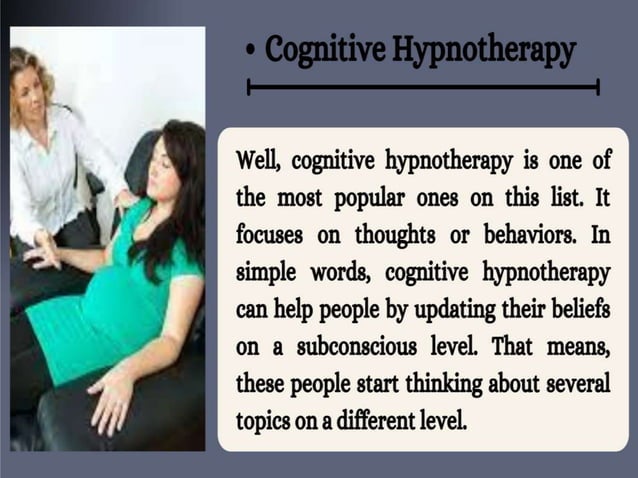 5 best types of hypnotherapy | PPTX