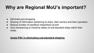 Regional MOU on Port State Control | PDF